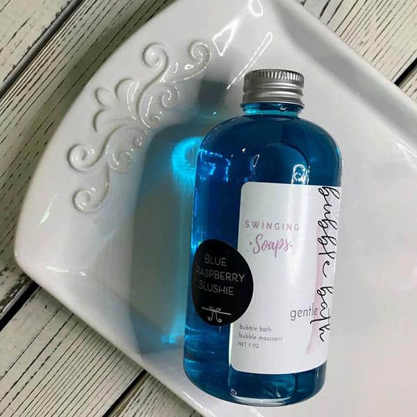 Blue Raspberry Slushie Bubble Bath | Gentle & Fun Bubble Soak ...